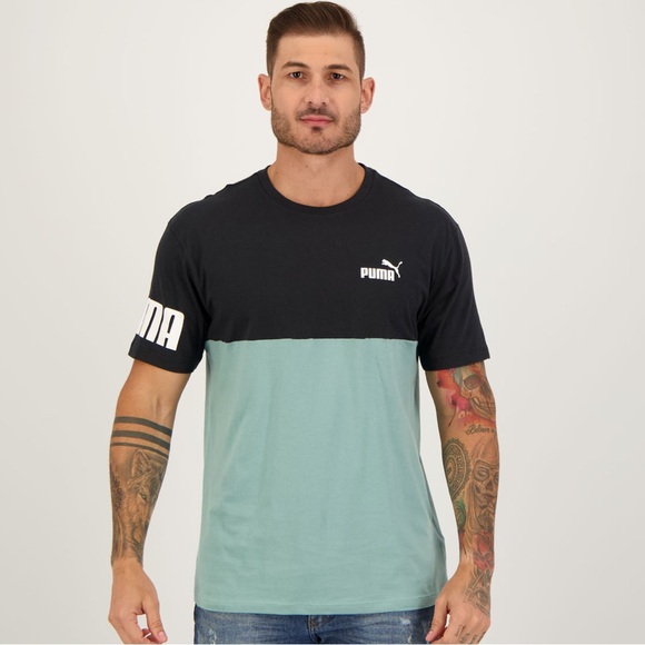 Puma | Shirts | Euc Puma Colorblock Shirt Sz Xl | Poshmark